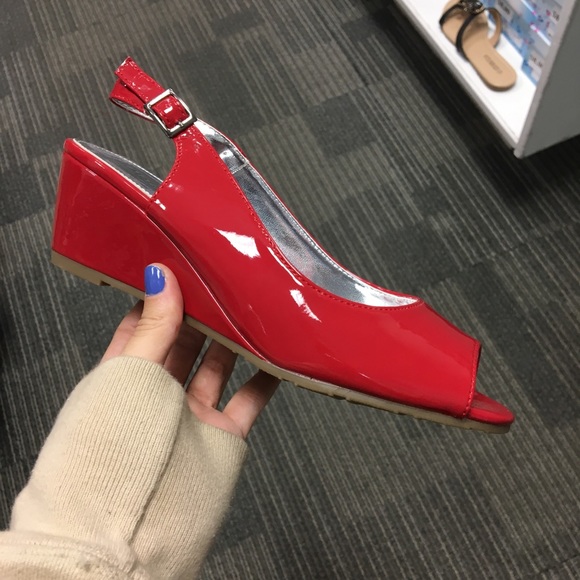 Shoes | Wide Width Open Toe Wedge Sandal | Poshmark